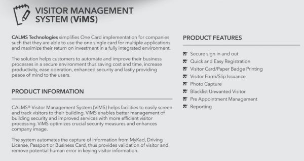 Visitor Management System ( ViMS)